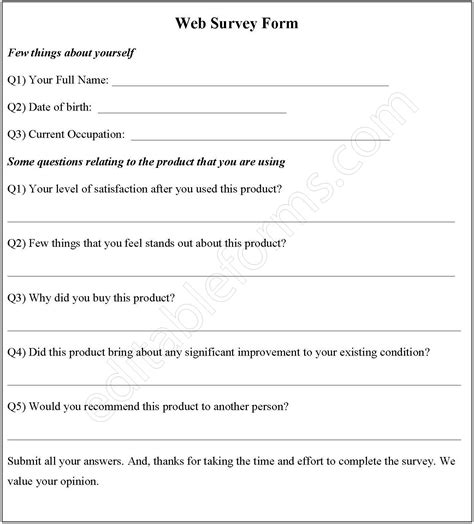 Web Survey Form Editable Pdf Forms