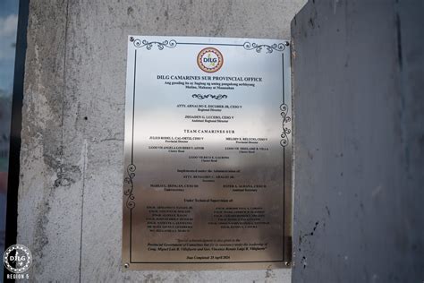 Usec Marlo L Iringan Led The Inauguration Of The Newly Constructed Dilg Provincial Office Of