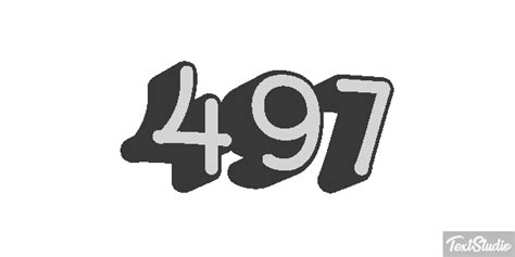 497 Number Animated  Logo Designs