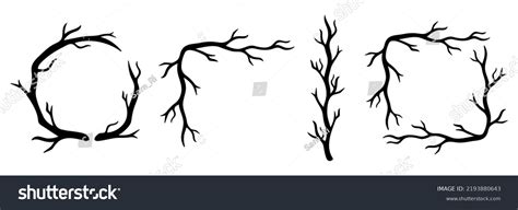 Scary Tree Branch Line Drawing Images Stock Photos D Objects Vectors Shutterstock