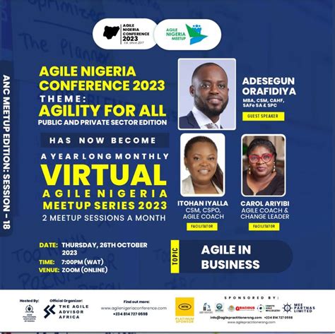 Agile Practitioners Association Of Nigeria On Linkedin Agilenigeriameetupseries
