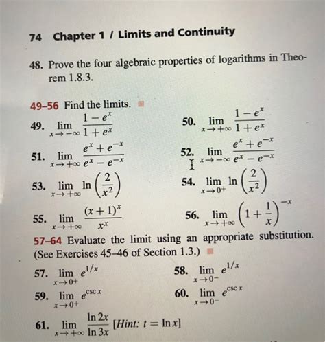 Solved Chapter Limits And Continuity Prove The Chegg