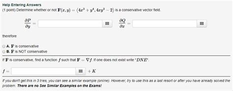 solved help entering answers 1 point determine whether or