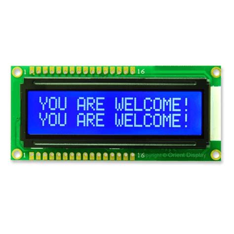 Buy Lcd1602 16x2 Lcd Display Blue Backlight Online At