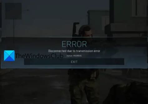 Fix Disconnected Due To Transmission Error On Modern Warfare