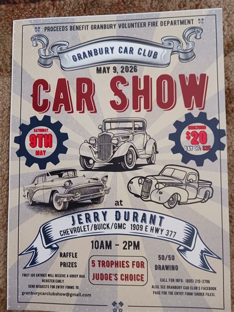 Granbury Car Club Car Show Granbury Tx Carcruisefinder