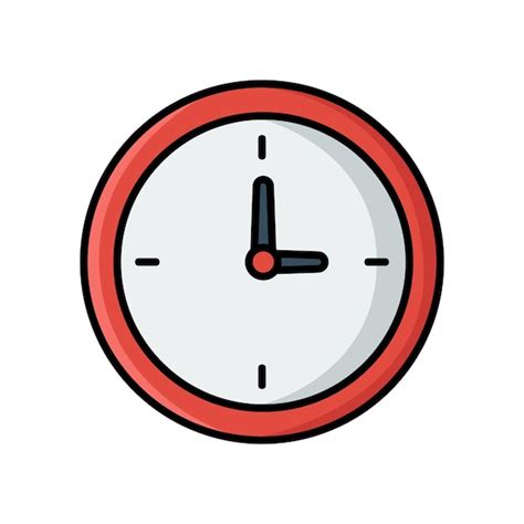 Premium Vector Clock Icon Vector Design Simple And Modern