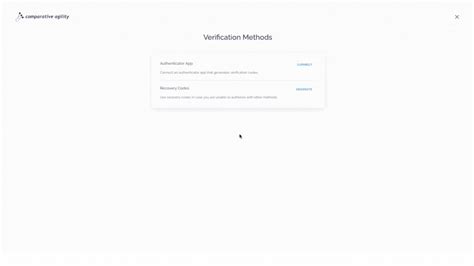 Multi Factor Authentication Comparative Agility Help Center