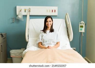 Young Woman In Hospital Bed