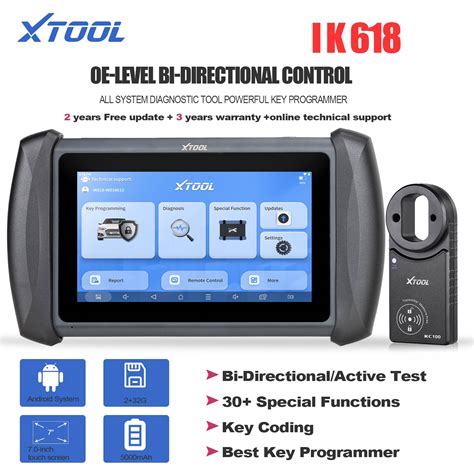 Xtool Inplus Ik618 Key Programming Tool Included Kc100 Eeprom Adapter