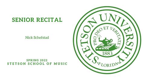Senior Recital Nick Schefstad Lee Chapel 422022 Youtube