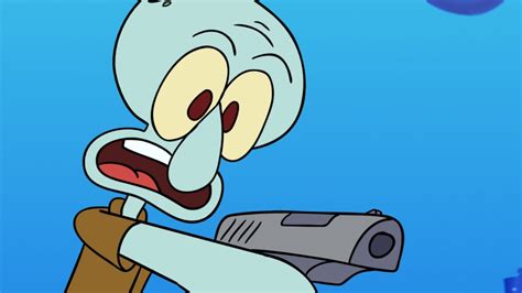 Squidward Has A Gun Youtube
