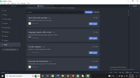 Package Not Found In Atom Issue Atom Community Atom Script GitHub