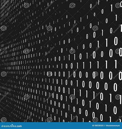 Binary Code Vector Background Stock Vector Illustration Of Array Background