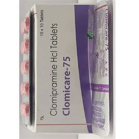 75mg Clomipramine Hydrochloride Tablet At Rs 425stripe Clomipramine