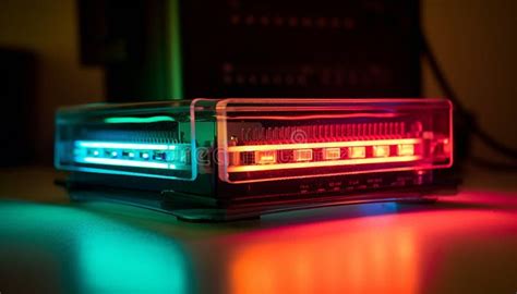 Glowing Blue Amplifier Knob Controls Temperature In Semiconductor