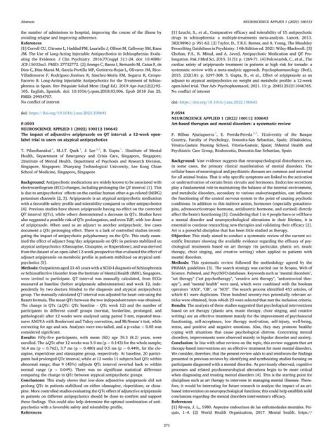 Pdf The Impact Of Adjunctive Aripiprazole On Qt Interval A 12 Week Open Label Trial In Users