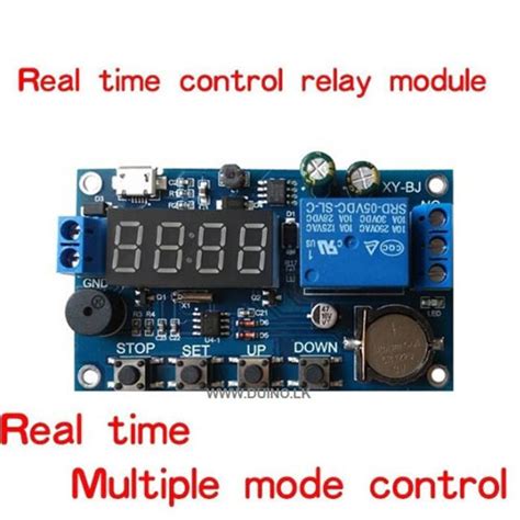 DC V Real Time Timing Delay Timer Relay Module Multiple Mode Control Switch Delay Module With