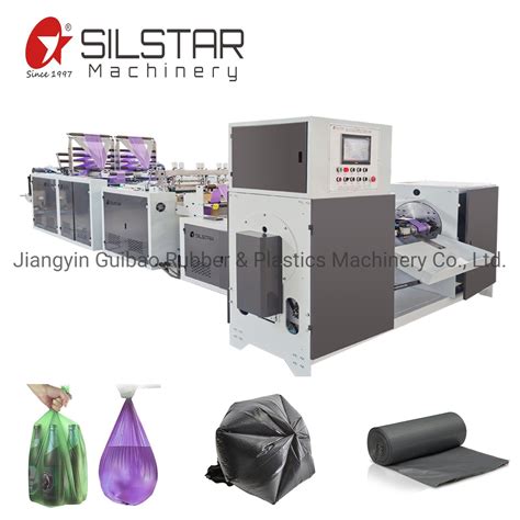 Plastic Polythene Bag Cutting Machine Biodegradable Garbage Bag Making