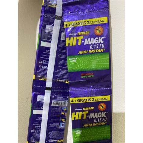 Jual Hit Magic Bakar Kertas Isi 4 2lembar Anti Nyamuk Wangi Fresh HIT KERTAS AJAIB Shopee