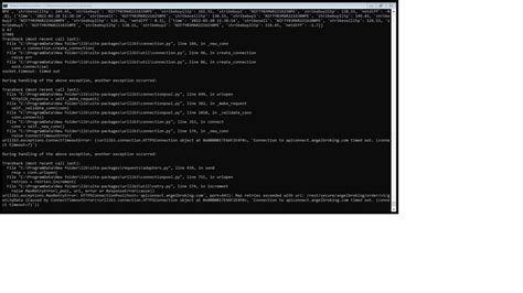Requestsexceptionsconnecttimeout Smartapi Forum