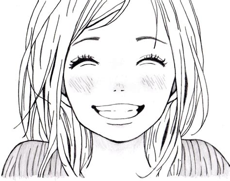 Another Drawing Of Shimana Kameko Someone Happy Drawing Open Smile Drawing Big Smile Drawing