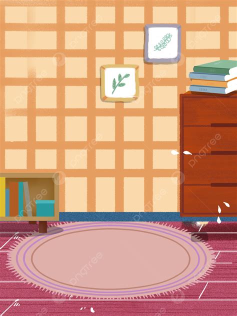 심 플 한 서재 실내 배경 서재 방 만화 배경 일러스트 및 사진 무료 다운로드 Pngtree