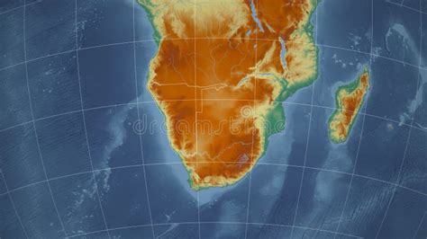 Namibia Relief Neighborhood Outline Stock Illustration
