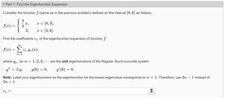 solved part 1 find the eigenfunction expansionconsider the
