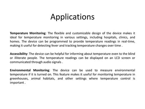 Arduino Based Digital Smart Thermometerpptx