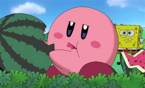 Kirby Eating A Watermelon By Redkirb On Deviantart