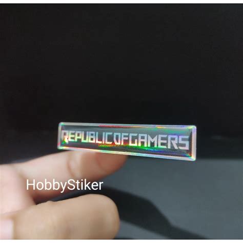 Jual Stiker Timbul Rog Republic Of Gamers Emblem Untuk Bezel Laptop Notebook Pc Shopee Indonesia
