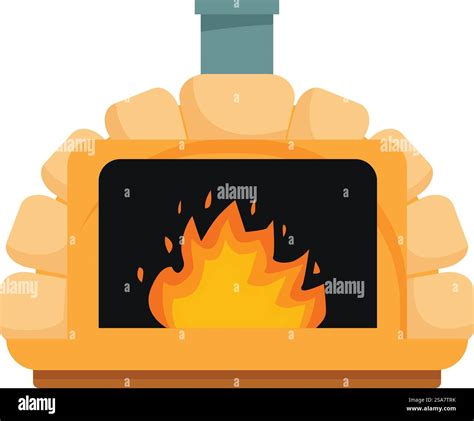 Traditional Stone Oven Burning With Firewood Creating A Bed Of Red Hot