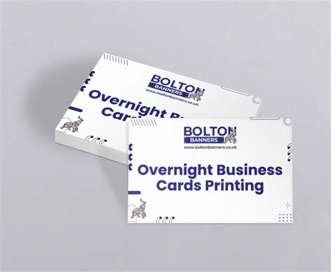 Overnight Business Cards Printing Same Day And Next Day Delivery Bolton