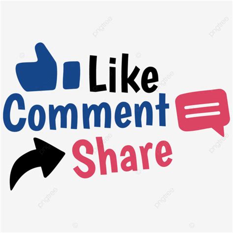 Share Comment Like Social Media Icon Template Vector Share Comments Social Media Png And