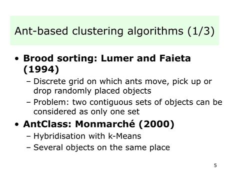 ppt visual clustering with artificial ants colonies powerpoint