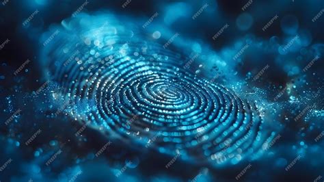Premium Photo Digital Biometric Fingerprint Scanning For Surveillance And Security Purposes