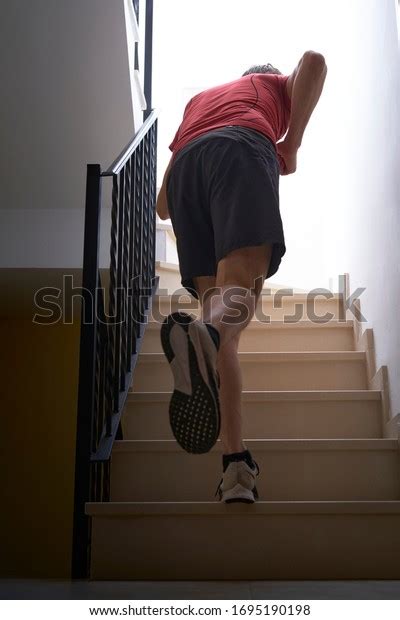 640 Man Running Stairs Home Images Stock Photos Vectors Shutterstock