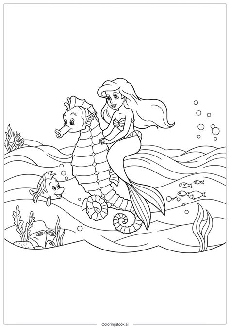 Dibujos De Ariel En La Boda Para Colorear Para Colorear Pintar E