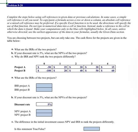 I Want To Learn How To Solve It In Excel Rather Than Chegg Com