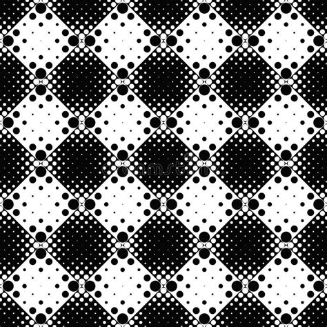 Seamless Geometrical Monochrome Circle Pattern Background Design Stock Vector Illustration Of