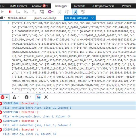 New Bug On Ie 11 Edge Loading Script · Issue 954 · Airbnblottie Web · Github