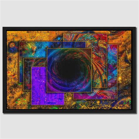 Controlled Chaos Gold Abstract Canvas Art Thedopeart