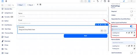 Repeater Field Bit Form