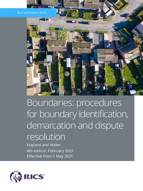 Boundaries Procedures For Boundary Identification Demarcation And