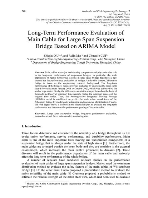 [1] long term performance evaluation of main cable for pdf time