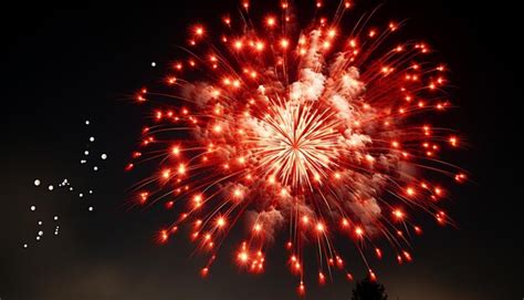 Premium AI Image Explosive Firework Display Ignites Vibrant Celebration Of Joy And Fun