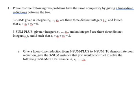 Prove That The Following Two Problems Have The Same