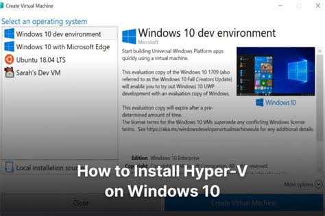 How To Install Hyper V On Windows 10