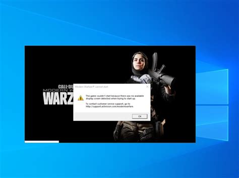 Warzone Error The Game Couldn T Start Because There Was No Available Display Screen Detected